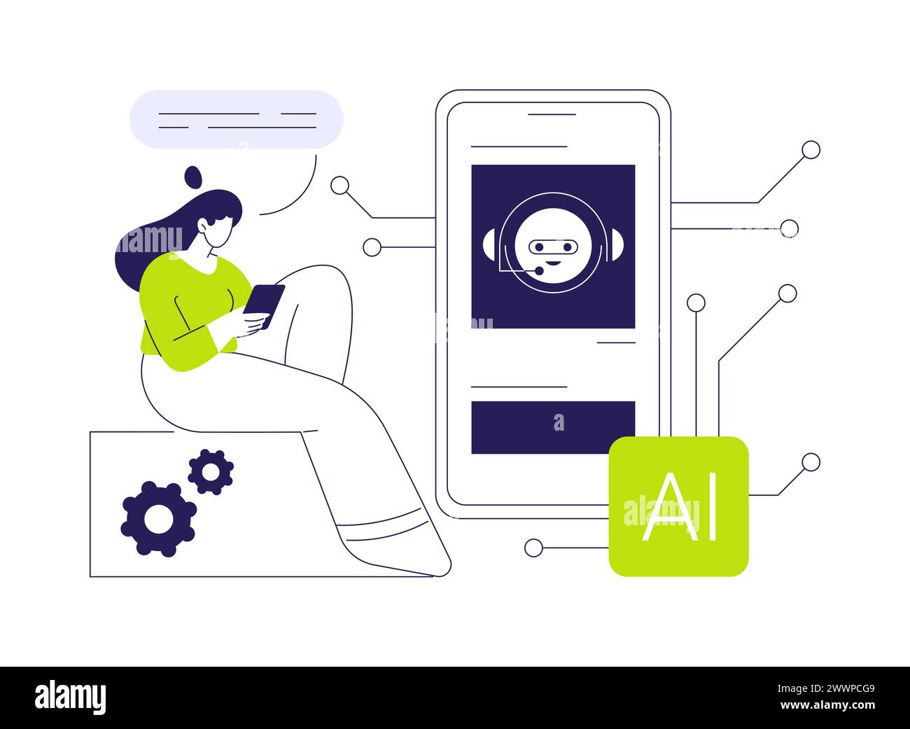 Ai chatbots concept interaction hi-res stock photography and images - Alamy
