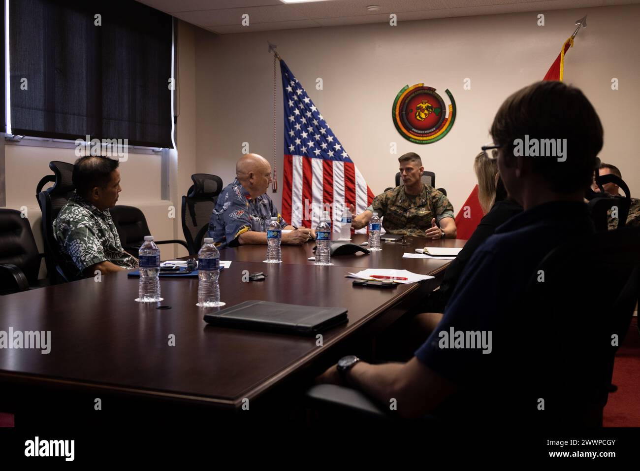U.S. Marine Corps Col. Jeremy Beaven, commanding officer of Marine ...