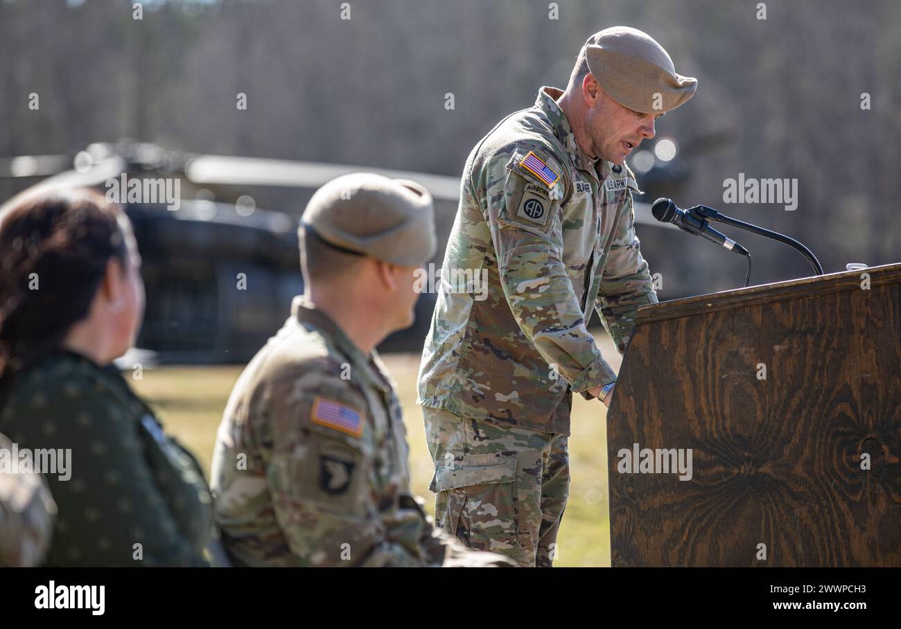 U.S. Army Command Sgt. Maj. Joey D. Blacksher, assigned to 5th Ranger ...