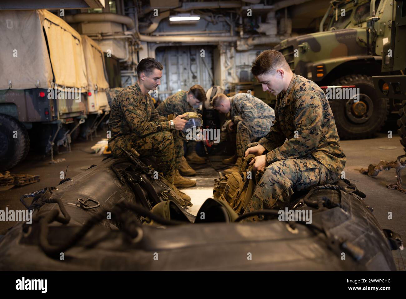 U.S. Marines assigned to the 26th Marine Expeditionary Unit’s (Special ...
