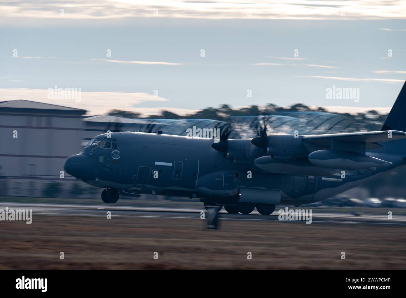 A U.S. Air Force MC-130J Commando II assigned to the 1st Special ...