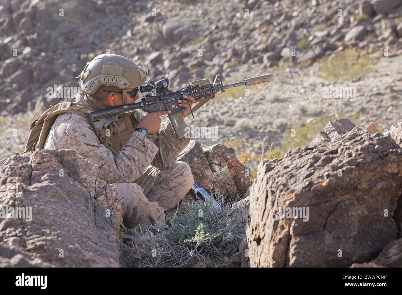 U.S. Marine Corps Pfc. Andrew Faustino, a combat engineer with Echo ...