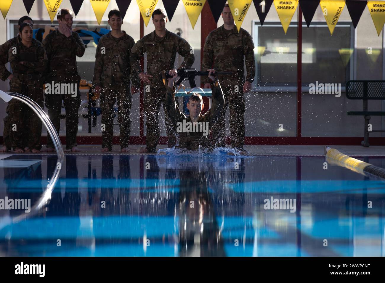 U.S. Army Spc. William Weirough, a medic with 54th Brigade Engineer ...