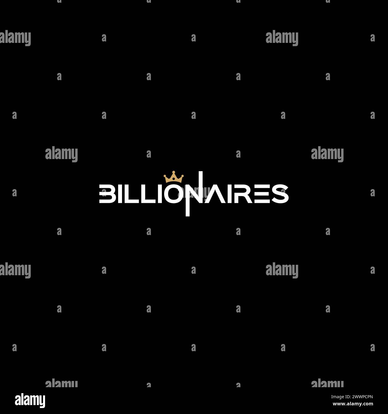 Billionaires and Crown logo or wordmark design Stock Vector Image & Art ...