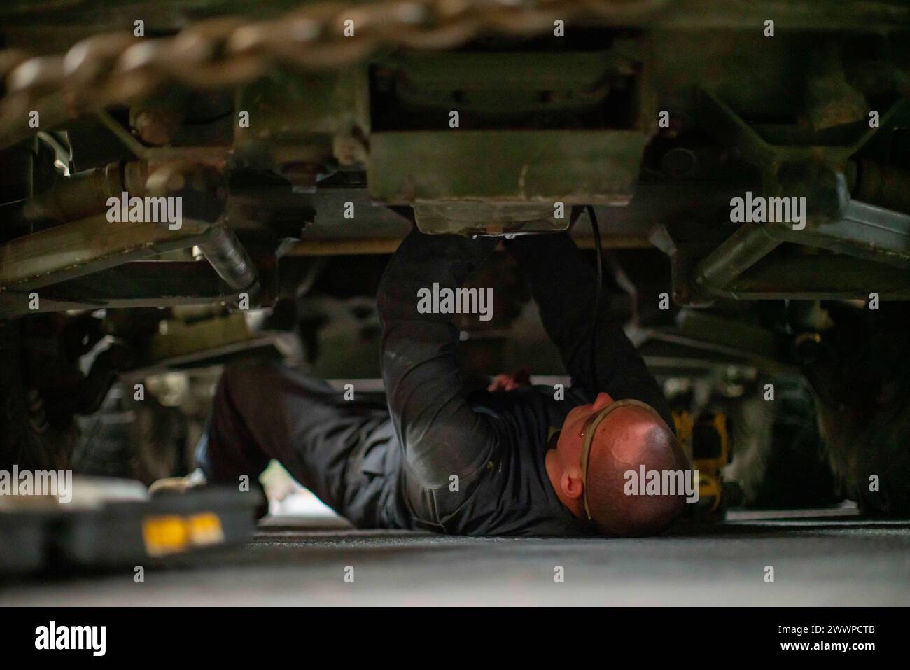 U.S. Marine Corps Cpl. Justin Dingman, a light armored vehicle operator ...