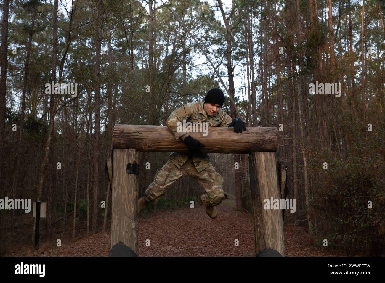 U.S. Army Spc. Jorge Mayim Melendez, assigned to the 103rd Intelligence ...