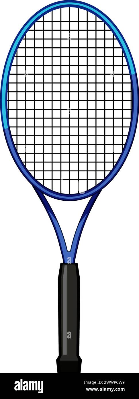 silhouette tennis racket cartoon vector illustration Stock Vector Image ...