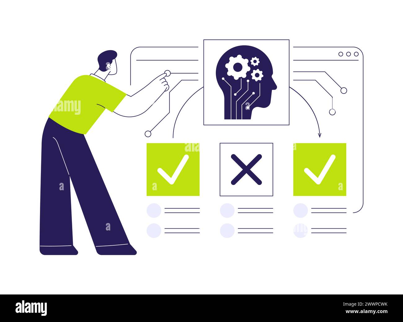 AI-Backed Proactive Issue Resolution abstract concept vector ...