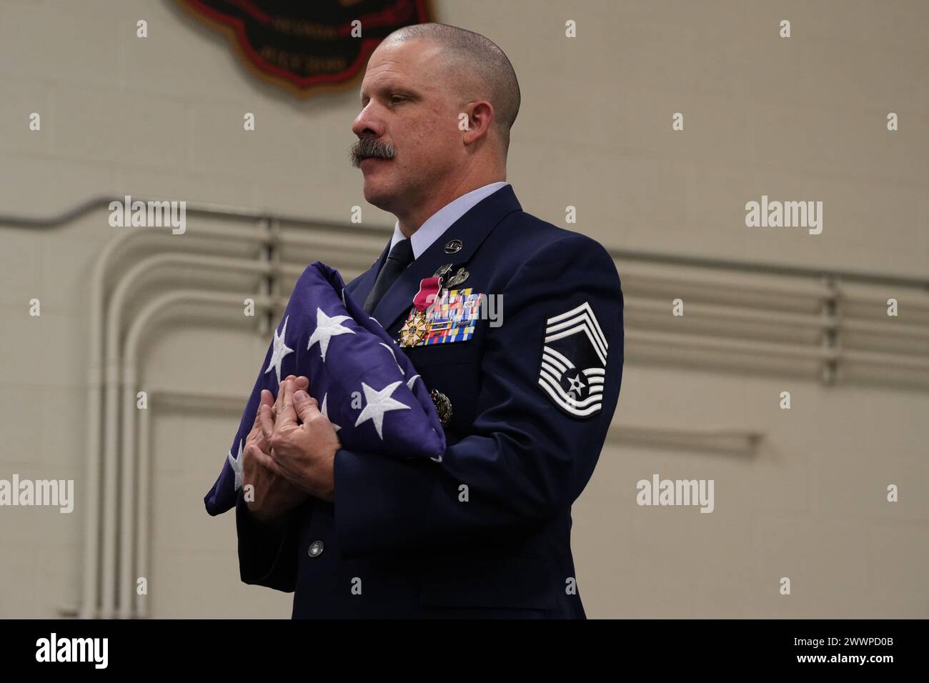 U.S. Air Force Chief Master Sgt. Michael Miller, 432nd Mission Support ...