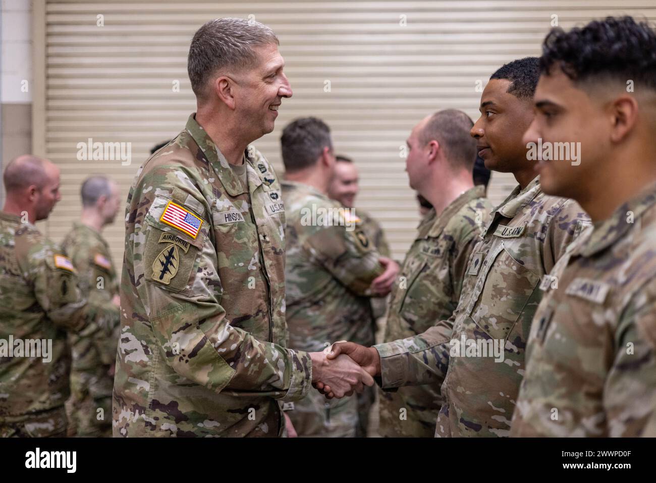U.S. Army Brig. Gen. John Hinson, commander of the 3rd Expeditionary ...