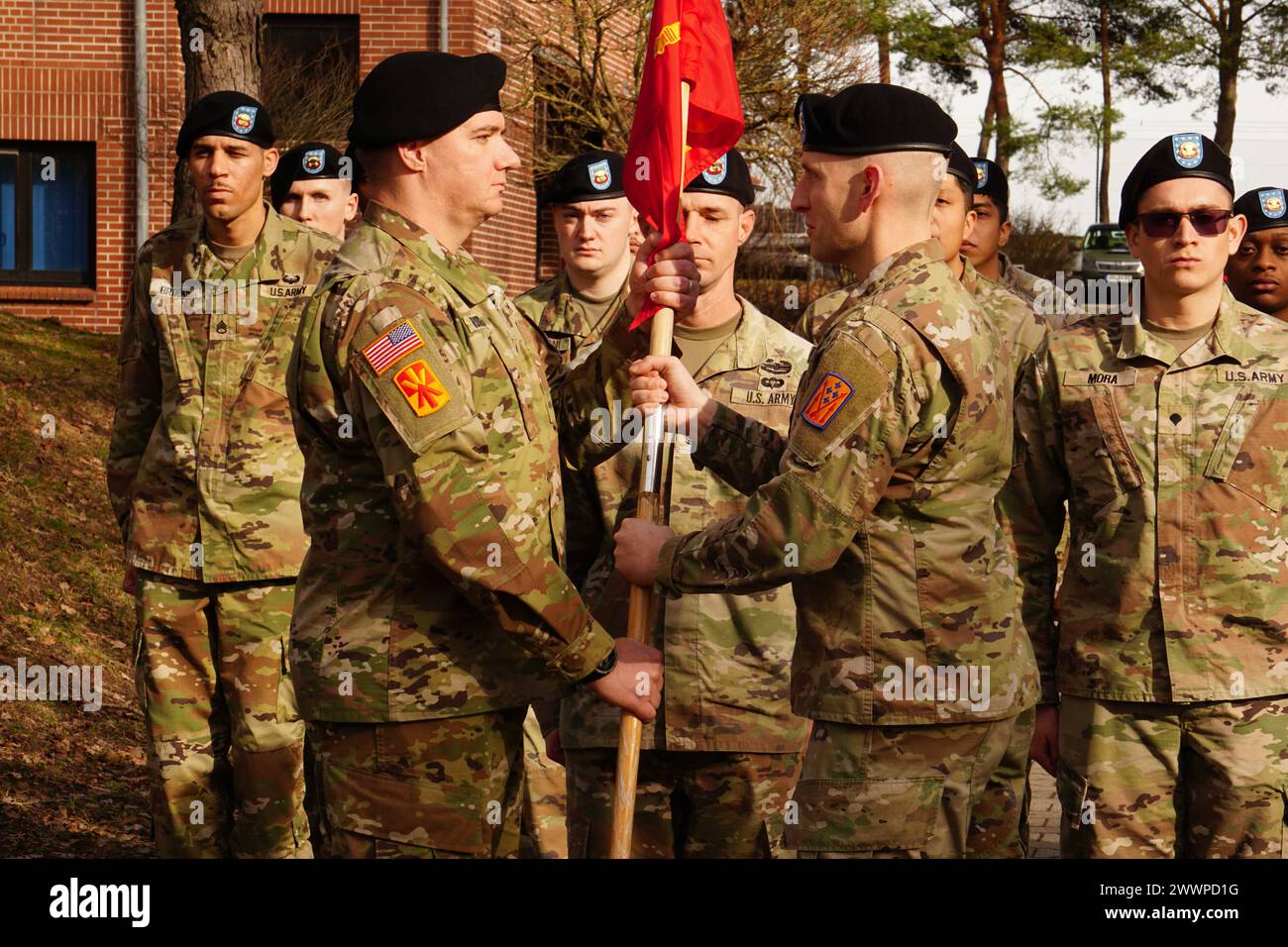 U.S. Army 1st. Sgt. Donald Robertson assumed responsibility of the ...