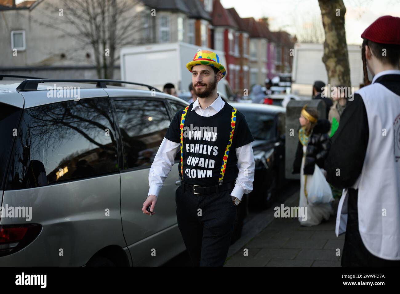 LONDON, UK, 24th March. The Jewish community in Stamford Hill, London ...