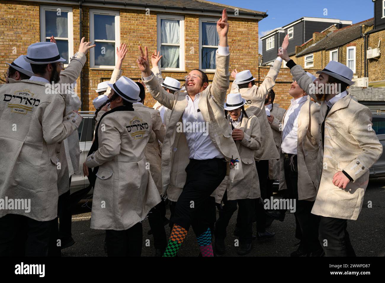 LONDON, UK, 24th March. The Jewish community in Stamford Hill, London ...