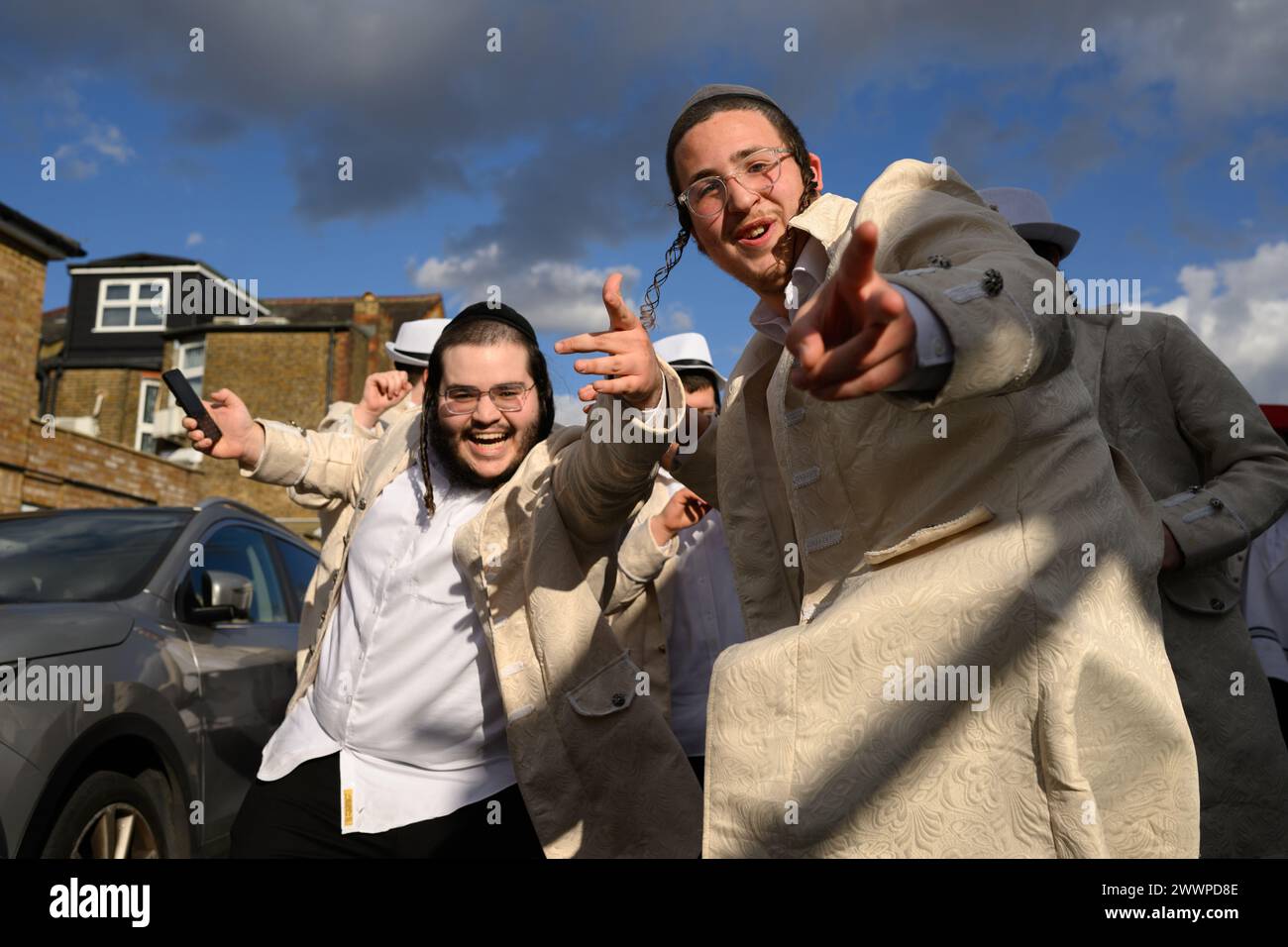 LONDON, UK, 24th March. The Jewish community in Stamford Hill, London ...