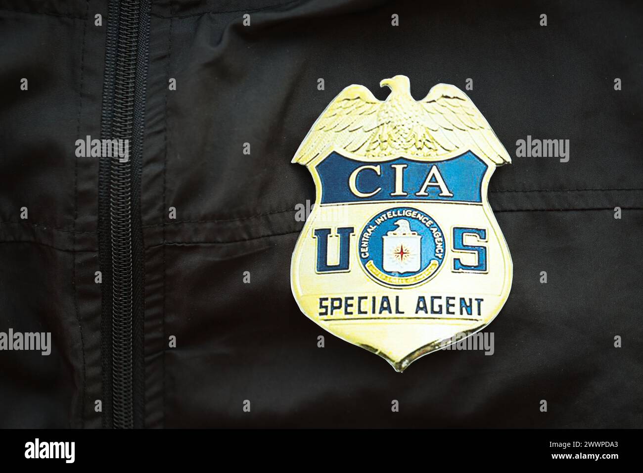 KYIV, UKRAINE - MARCH 9, 2024 US CIA Central Intelligence Agency badge ...