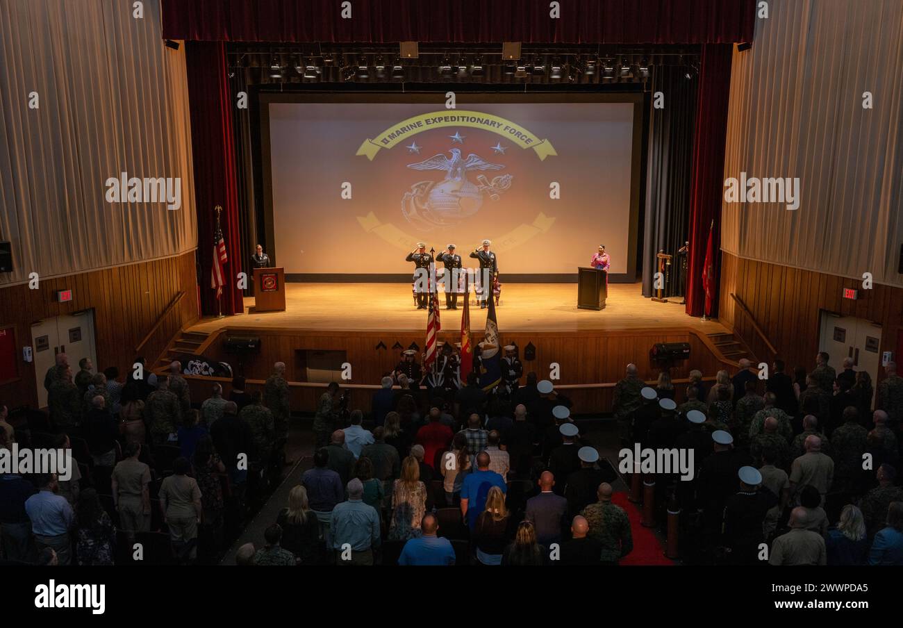 U.S. Marines, Sailors, and families with II Marine Expeditionary Force ...