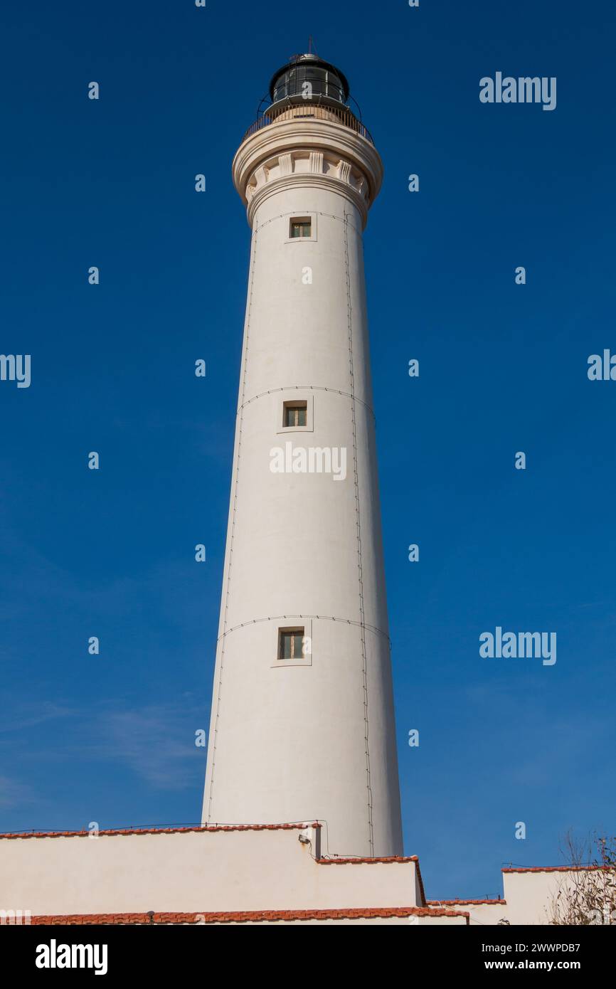 the white lighthouse tower of San Vito lo Capo Stock Photo - Alamy
