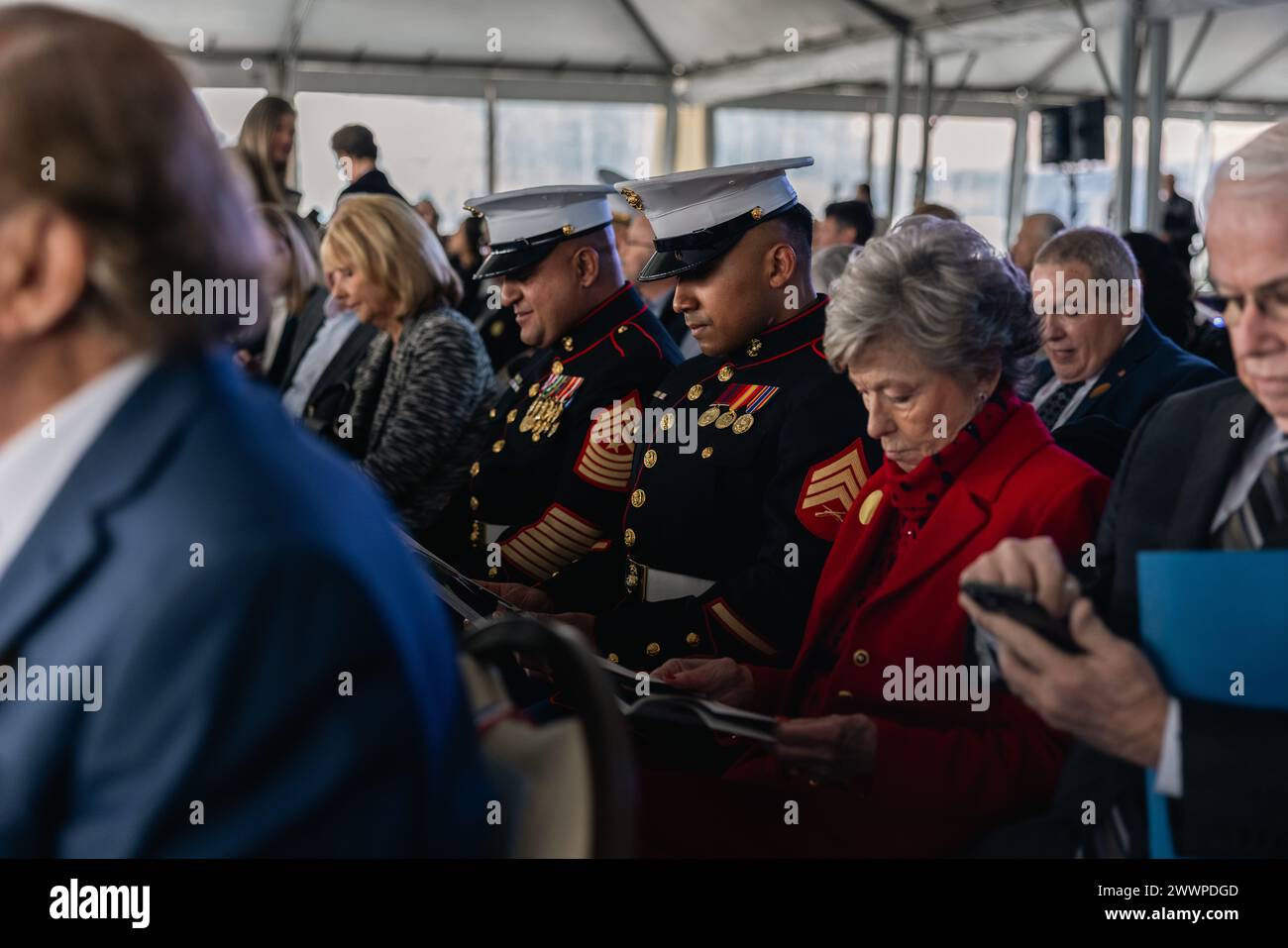 U.S. Marines with Headquarters and Support Battalion, Marine Corps ...