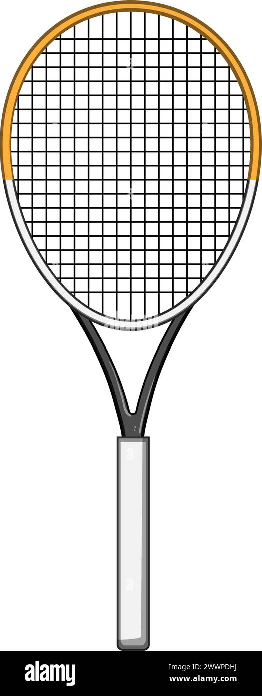 logo tennis racket cartoon vector illustration Stock Vector Image & Art ...