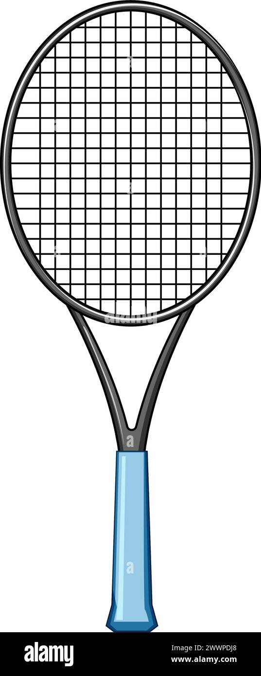 equipment tennis racket cartoon vector illustration Stock Vector Image ...