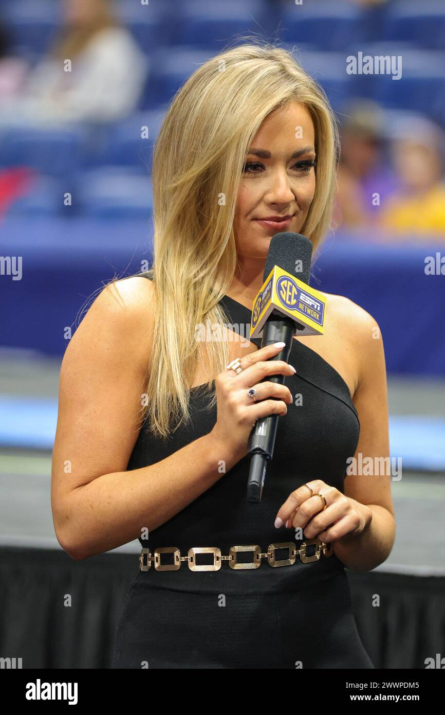 March 23, 2024: ESPN reporter Taylor Davis gives an update of the ...