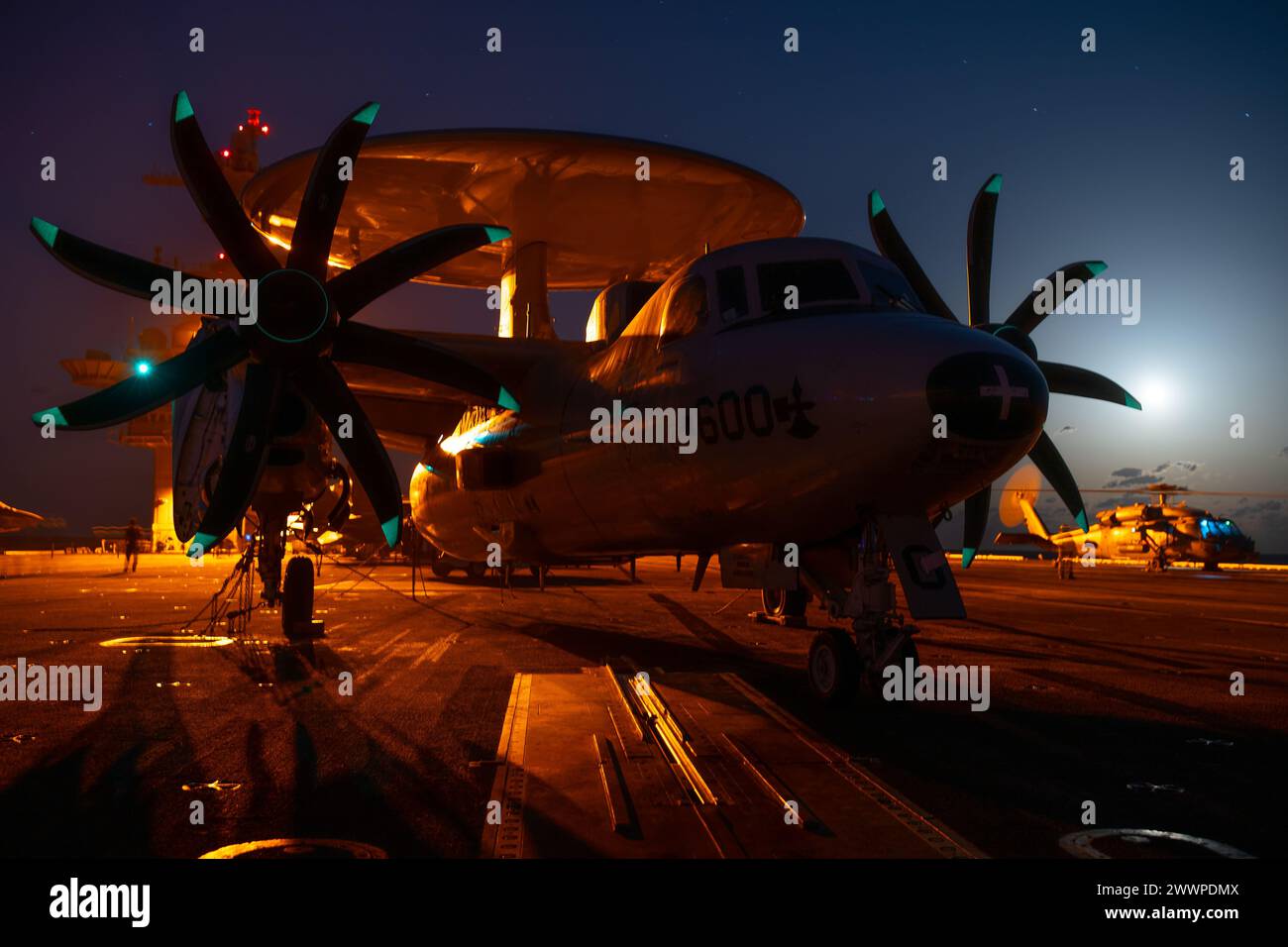 An E-2C Hawkeye attached to Airborne Command and Control Squadron (VAW ...