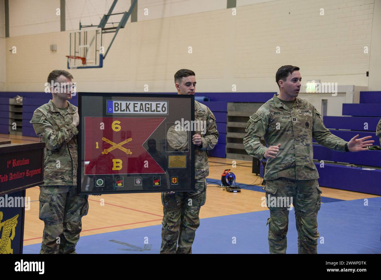 U.S. Army Capt. Kurt Rossi, outgoing commander of Bravo Battery, 1st ...