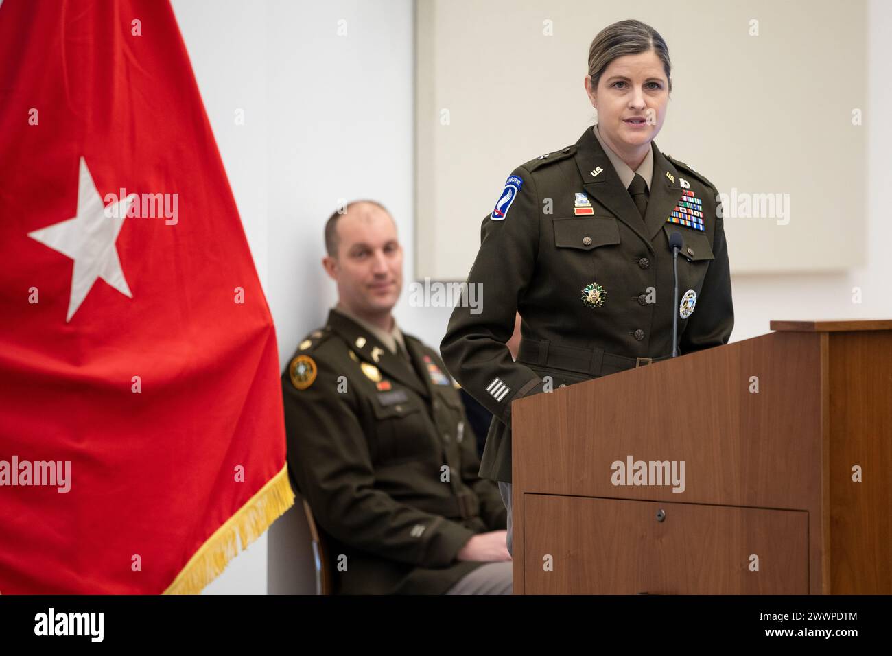 U.S. Army Reserve Brig. Gen. Melissa Adamski, commander, Military ...