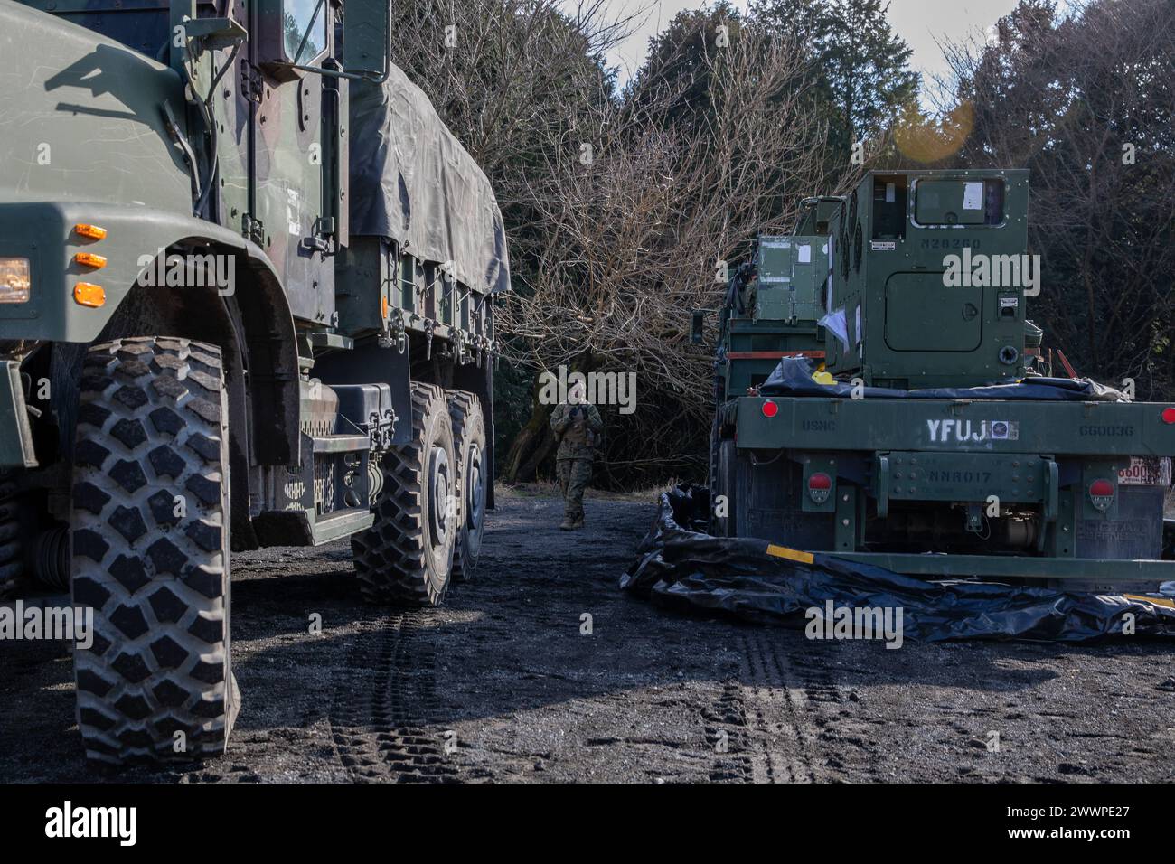 U.S. Marine Corps Cpl. Kalilah Singletary, a motor vehicle operator ...