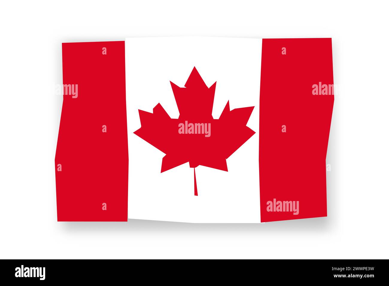 Canada flag - stylish flag mosaic of colorful papercuts. Vector ...