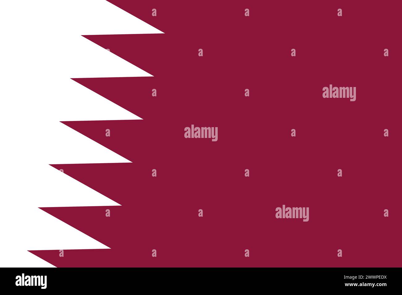 Qatar flag - rectangular cutout of rotated vector flag Stock Vector ...