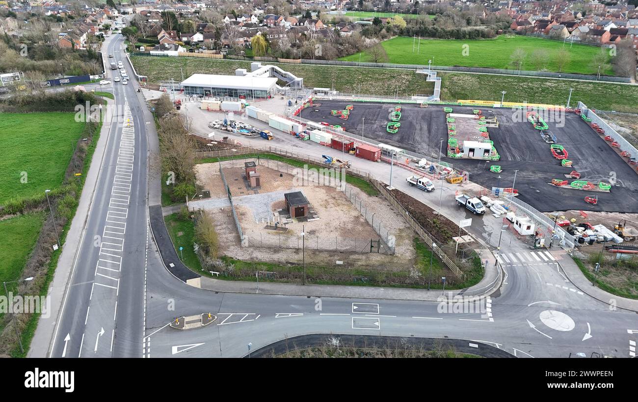An aerial view of EWR Winslow Station Construction site Stock Photo - Alamy