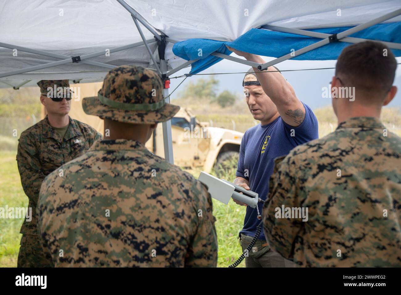 U.S. Marines with Marine Wing Support Squadron 174, Marine Aircraft ...