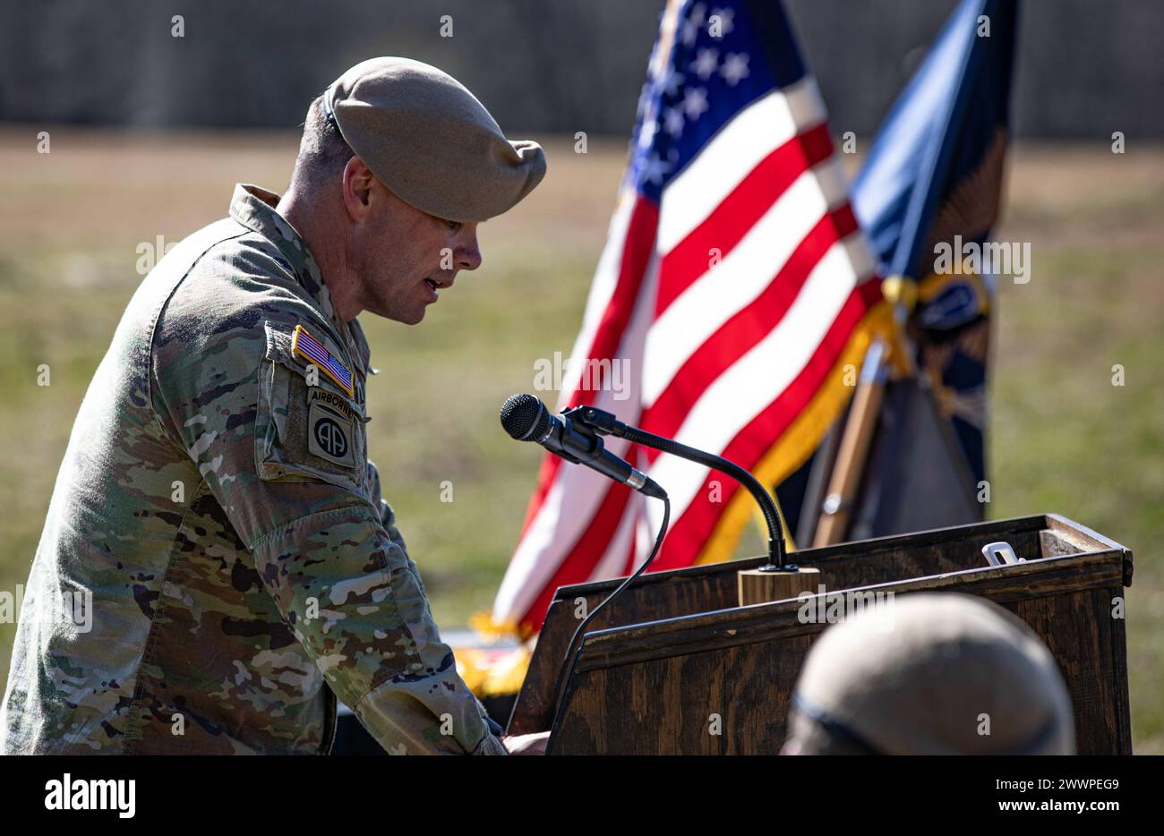 U.S. Army Command Sgt. Maj. Joey D. Blacksher, assigned to 5th Ranger ...
