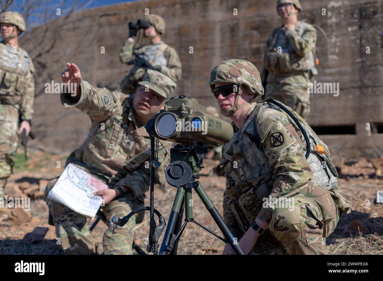 13F advanced individual training students of Bravo Battery, 1-78th ...