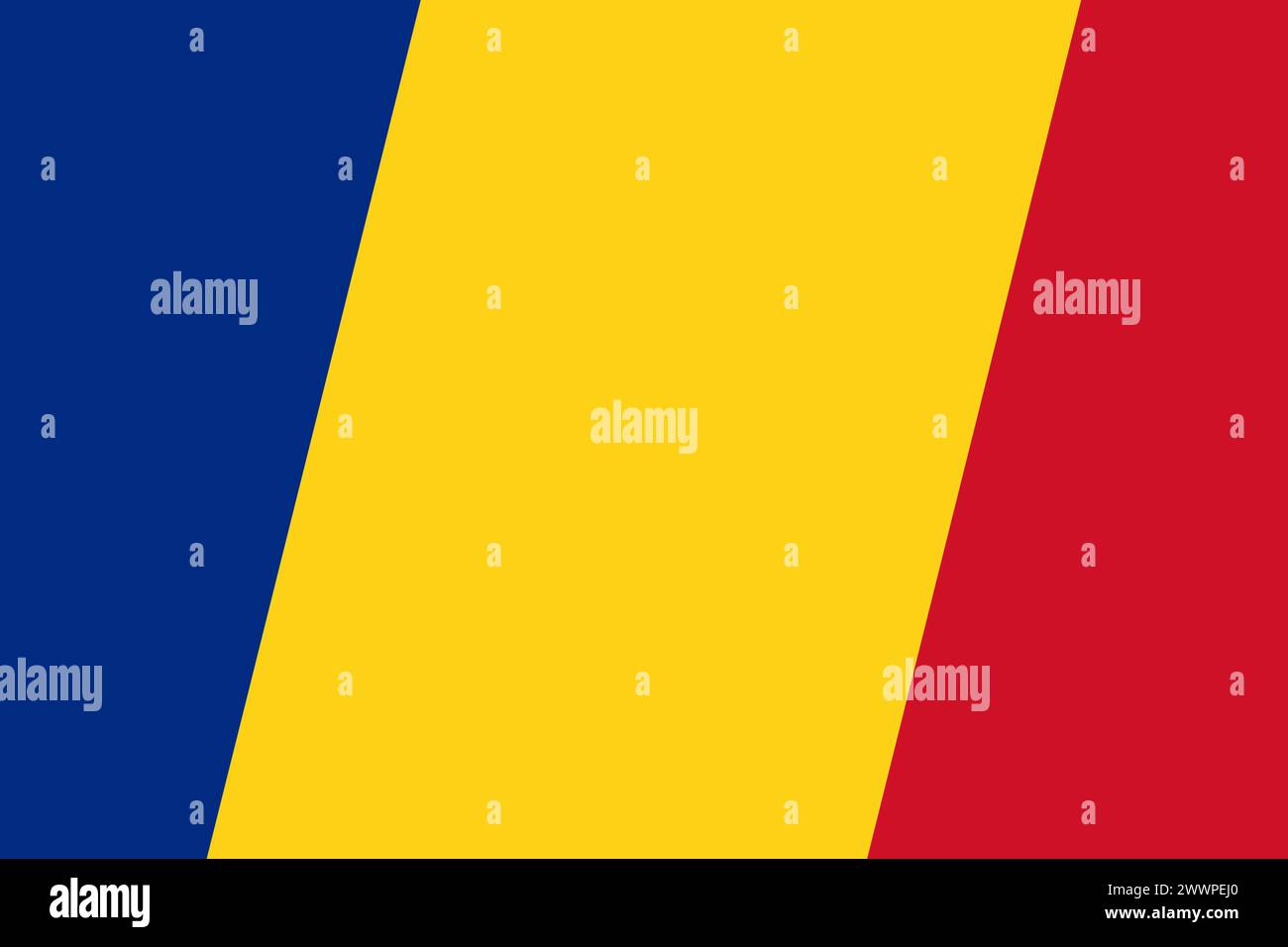 Romania flag - rectangular cutout of rotated vector flag Stock Vector ...