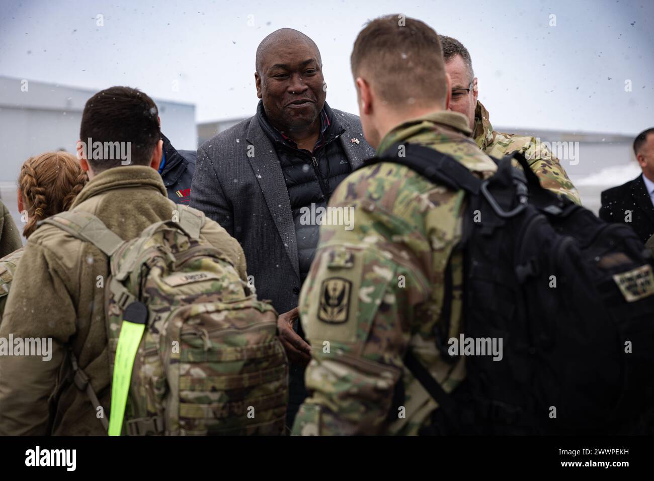 The Rhode Island Army National Guard and approximately 400 loved ones ...