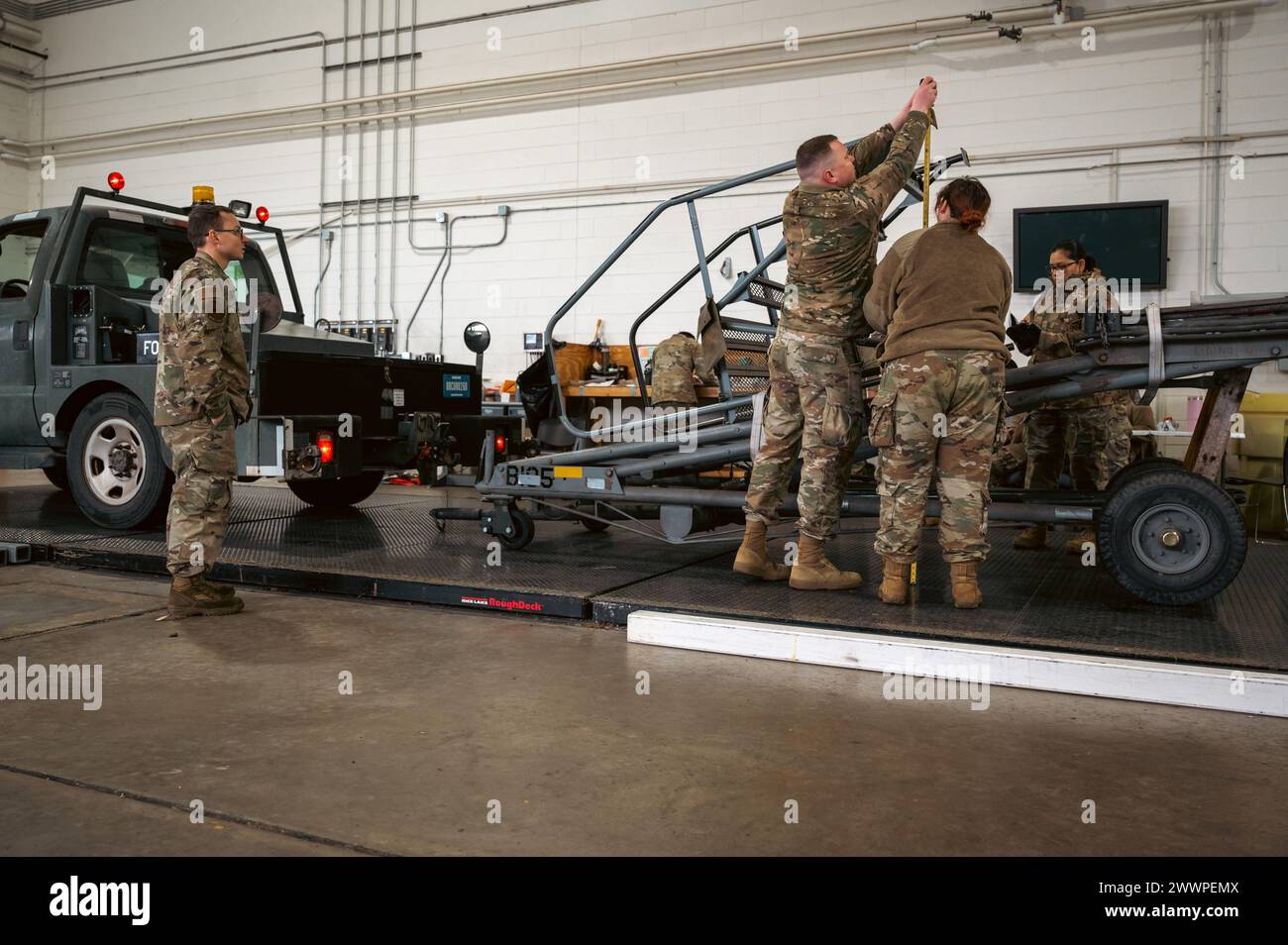 U.S. Air Force Airmen assigned to the 633d Logistics Readiness Squadron ...