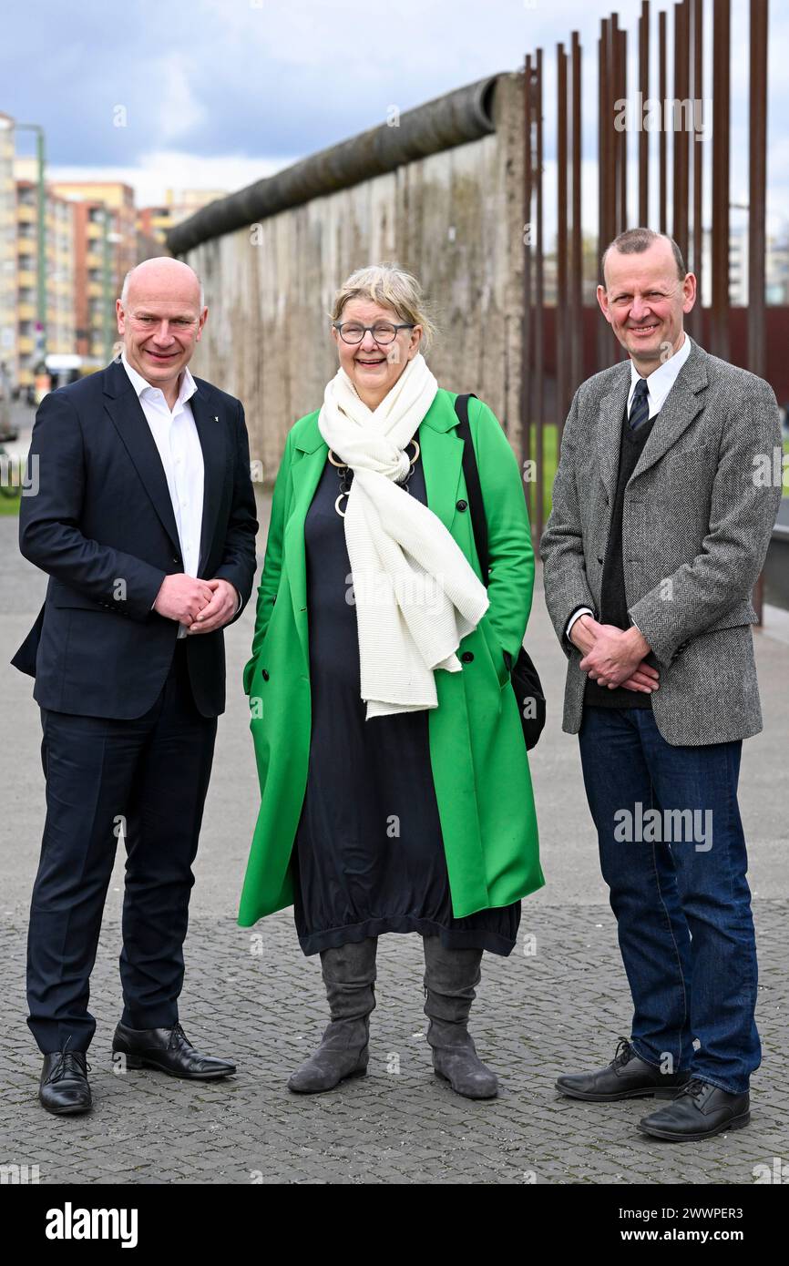 25 March 2024, Berlin: Kai Wegner (l-r, CDU), Governing Mayor of Berlin ...