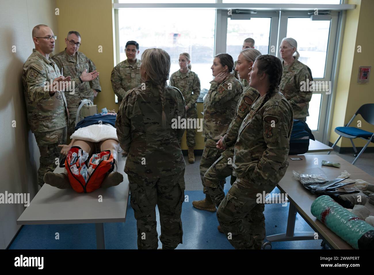 U.S. Air Force Capt. José D. Rodriguez, a clinical nurse assigned to ...