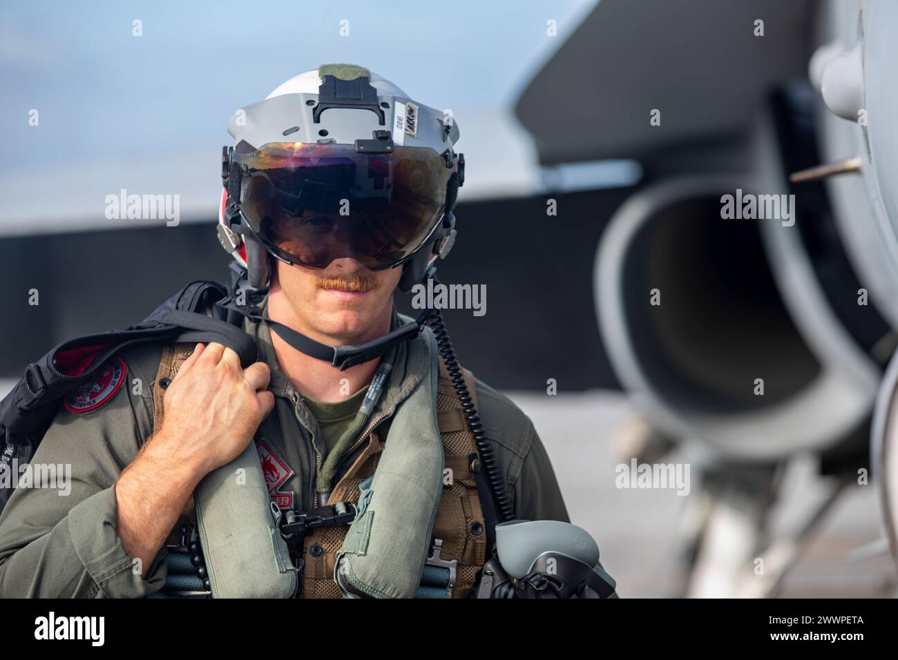 U.S. Marine Corps Capt. Ryan Waterman, a pilot with Marine Fighter ...