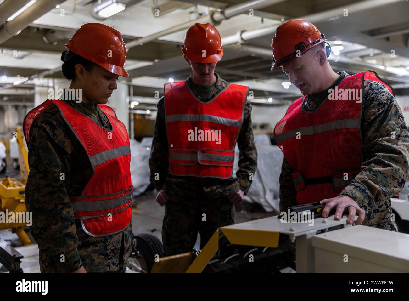 U.S. Marines with Marine Aviation Logistics Squadron (MALS) 36, Marine ...