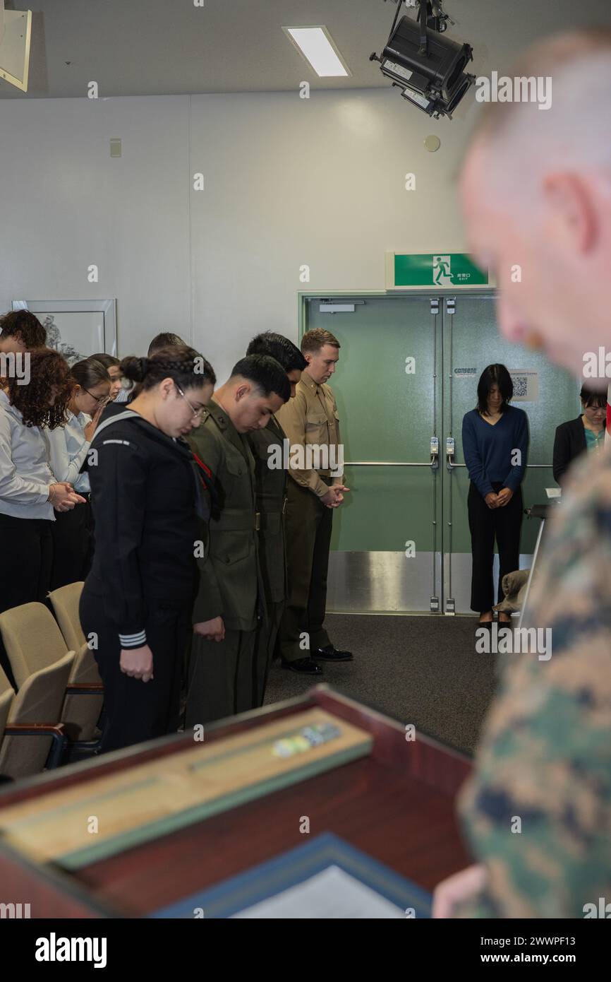 U.S. Navy Lt. James Pittman, right, a chaplain with Marine Corps Air ...