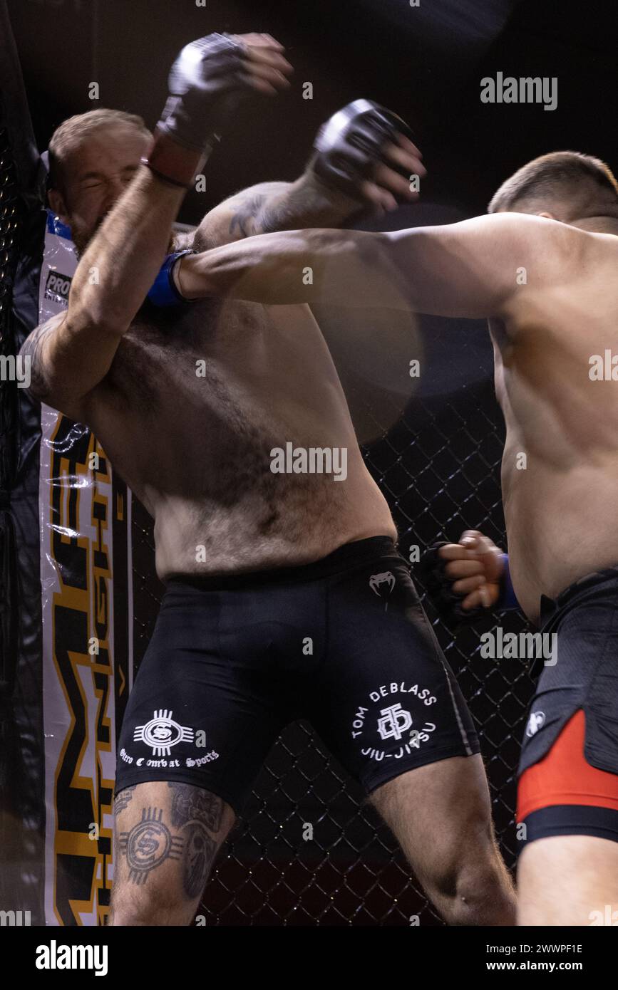 Antonio Rosales with APEX MMA, and Dylan Mathews with OTERO Combat ...