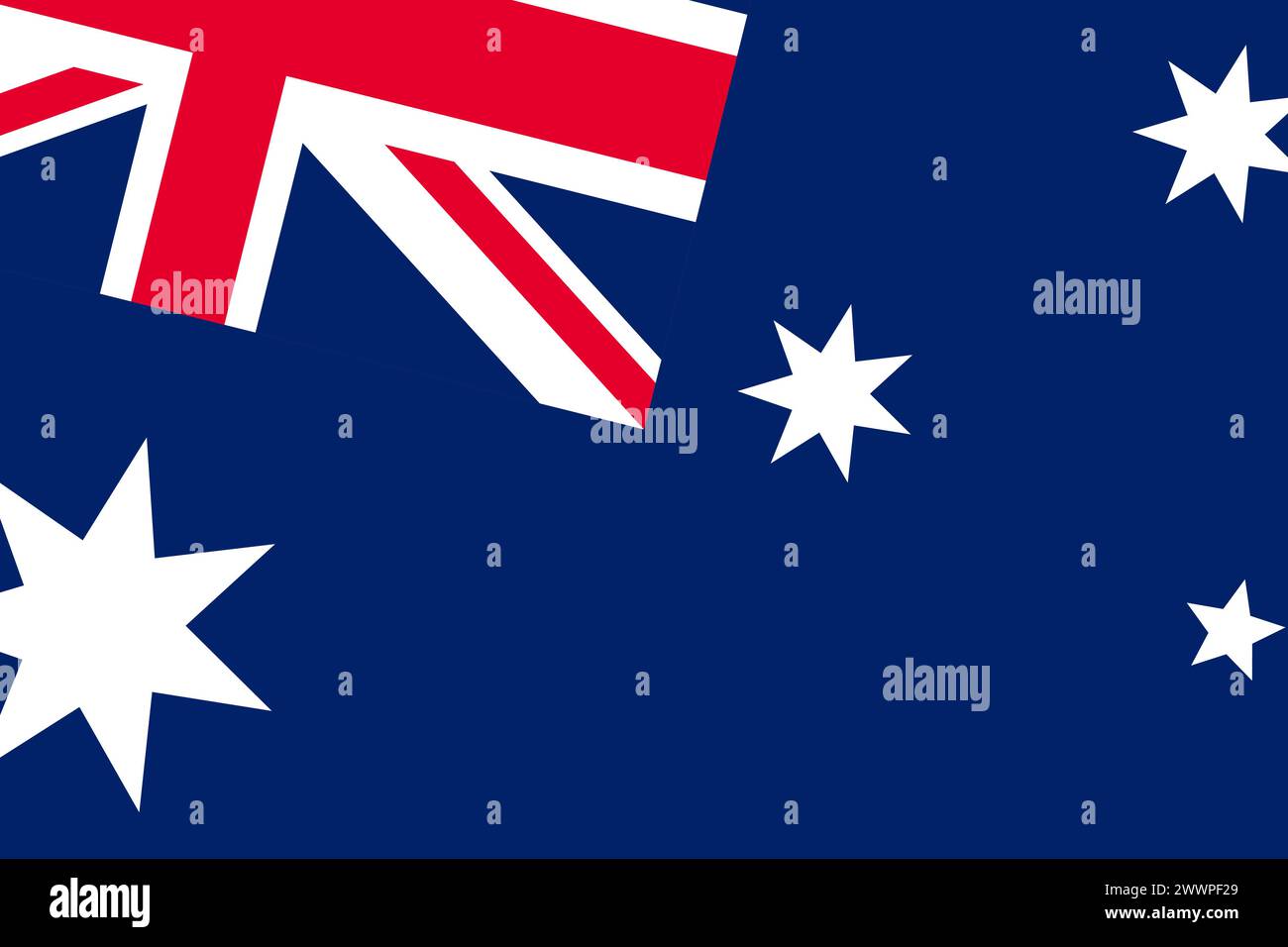 Australia flag - rectangular cutout of rotated vector flag Stock Vector ...