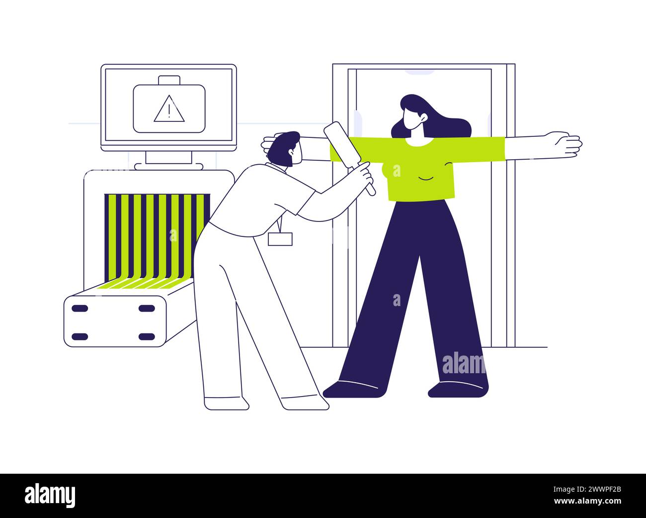 Security check abstract concept vector illustration Stock Vector Image ...