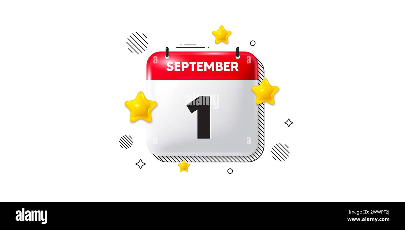 1st day of the month icon. Event schedule date. Calendar date of ...