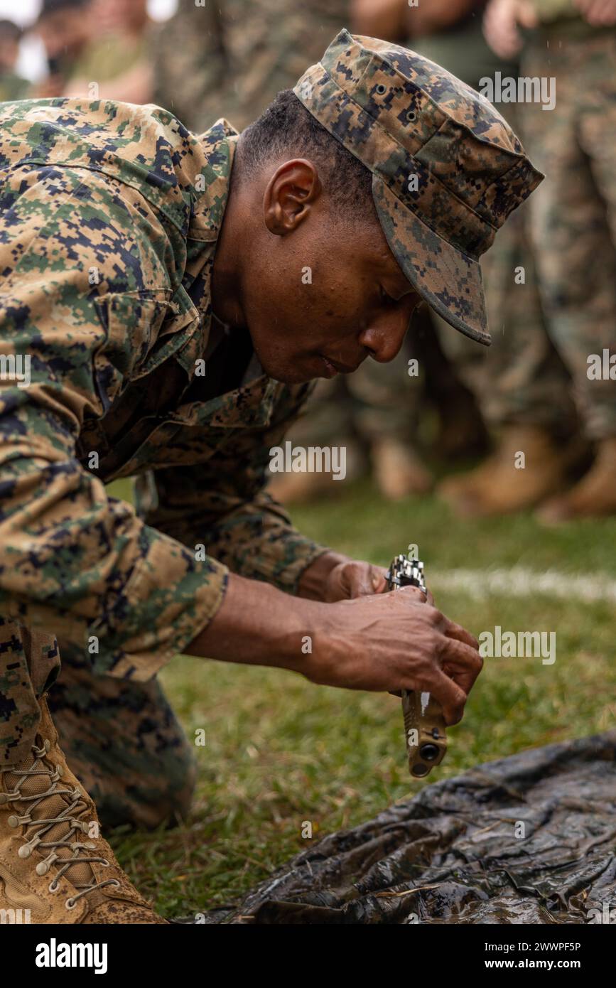U.S. Marine Corps Lance Cpl. Kevin Chandler, an inventory managemnt ...