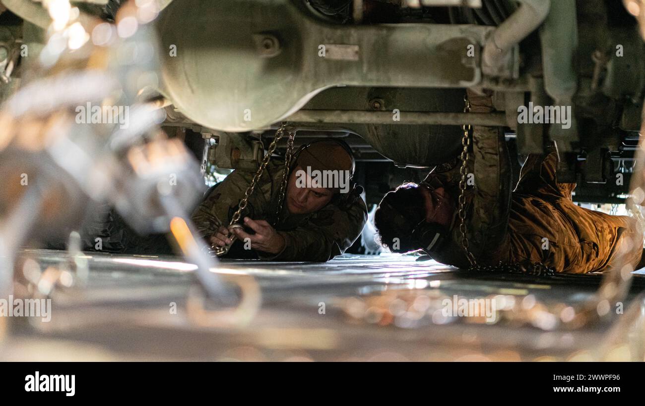 U.S. Air Force Airmen, assigned to the 27th Special Operations Wing ...