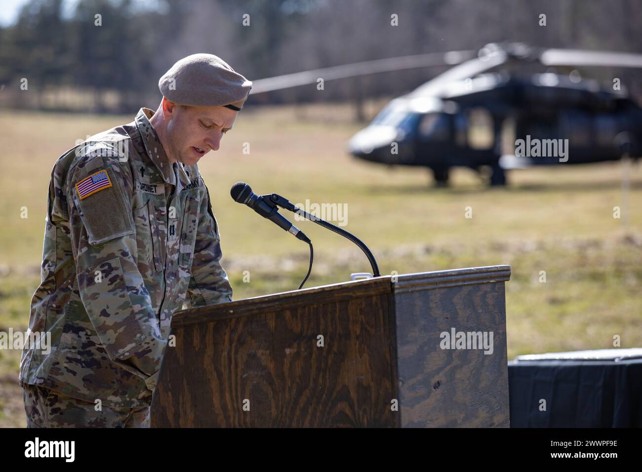 A U.S. Army Ranger Chaplain, assigned to 5th Ranger Training Battalion ...